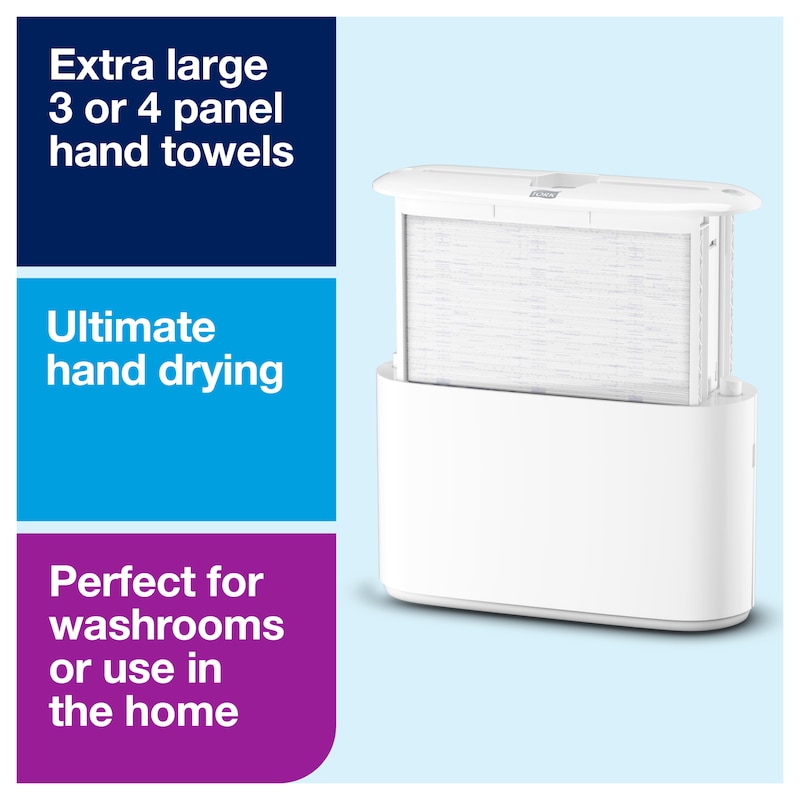 3Pin >> TORK H2 Xpress Folded Towel Dispenser - White - Plastic ...