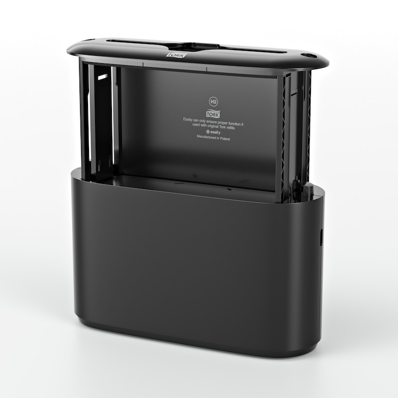 3Pin >> TORK H2 Xpress Folded Towel Dispenser - Black - Plastic ...