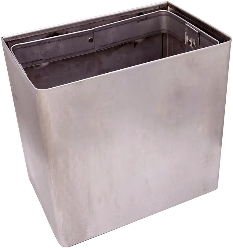 3Pin >> Wall Waste Bin - Stainless Steel - 20L - Square - Small