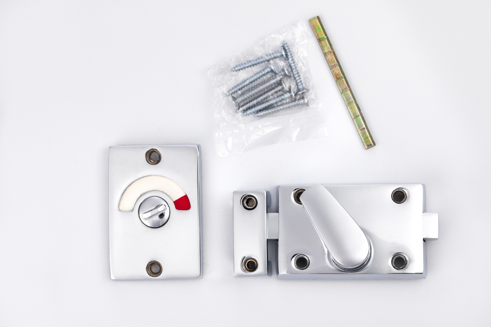 3Pin >> Toilet Cubicle Indicator Lock - Chrome
